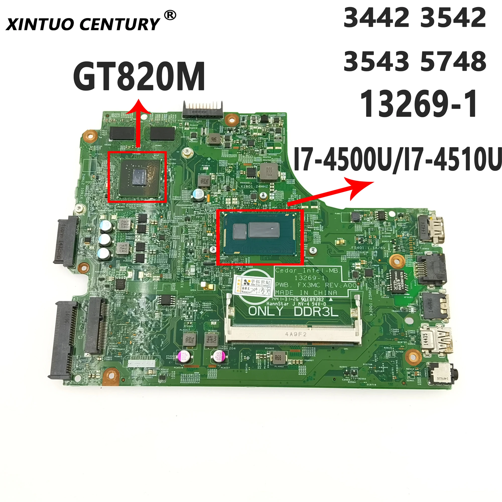 13269-1-for-Dell-Inspiron-3442-3542-3543-5748-Laptop-Motherboard-with ...