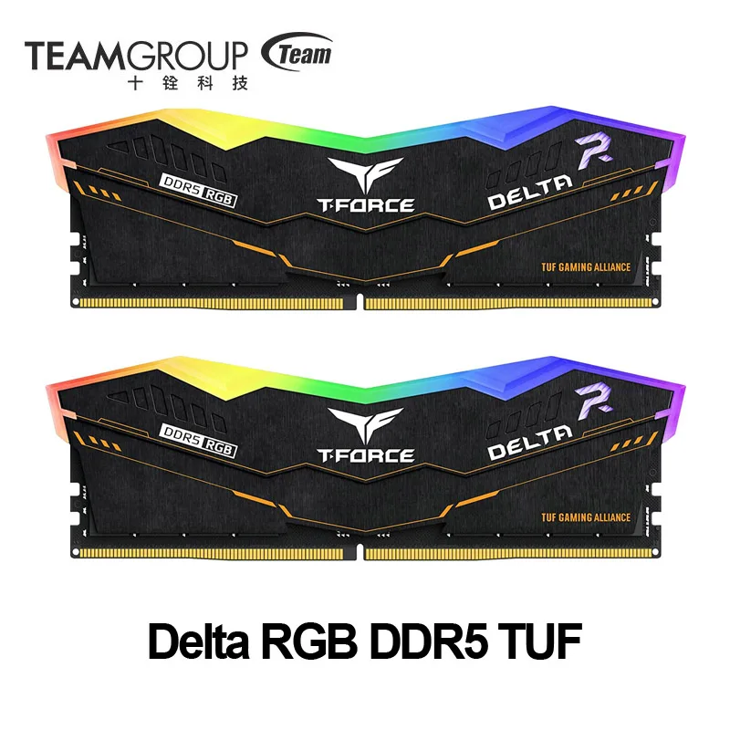 TEAMGROUP-T-Force-Delta-TUF-Gaming-Alliance-RGB-DDR5-2x16GB-5200MHz-6000MHz-Desktop-Memory ...