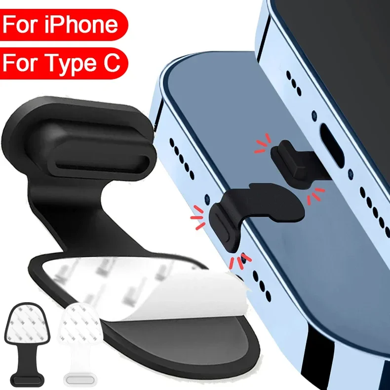 USB-C-Anti-lost-Dust-Plugs-Protector-Caps-For-Type-C-IOS-Charging-Port ...