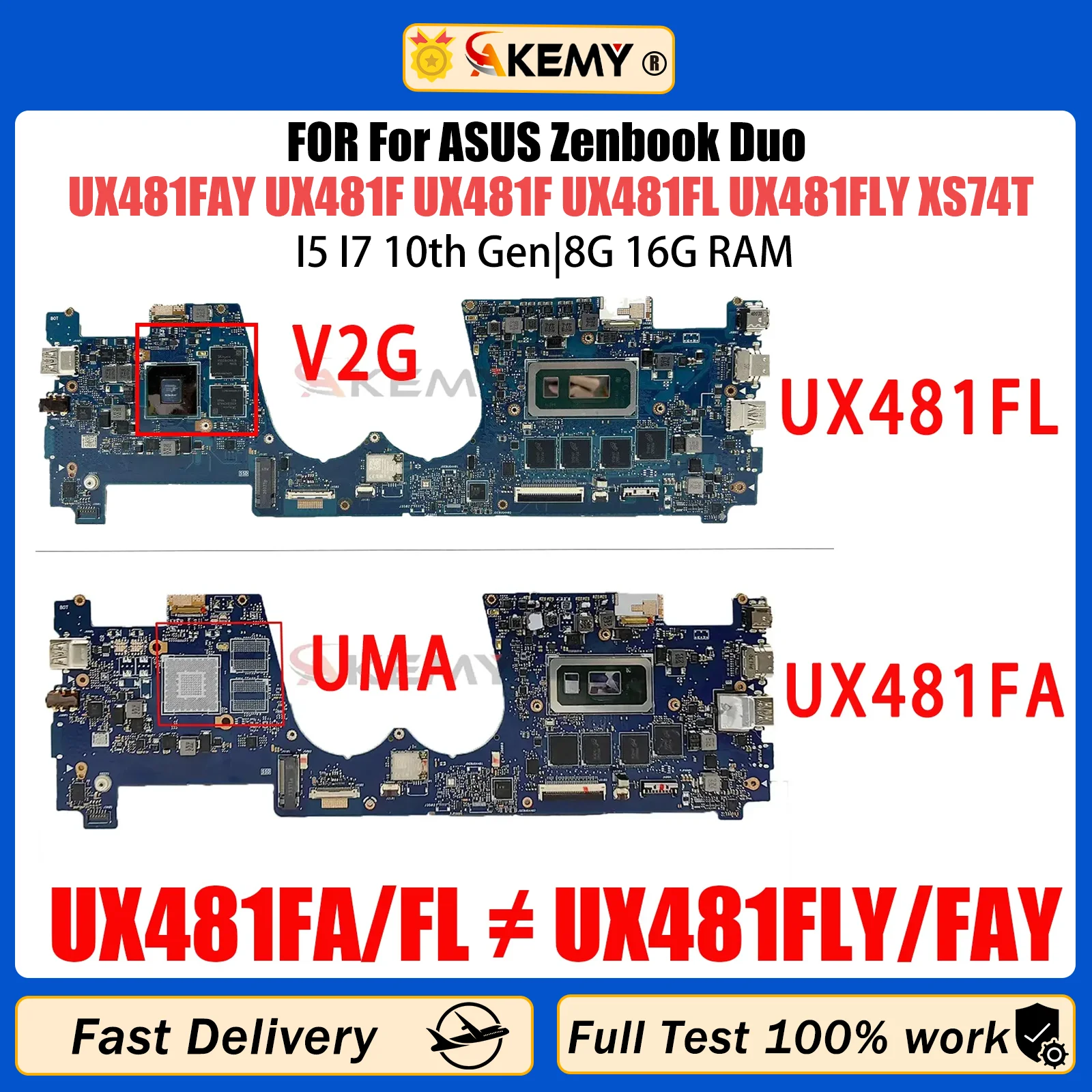 AKEMY-ASUS-UX481FAY-UX481F-UX481F-UX481FL-UX481FLY-XS74T-I5-I7-I10 ...