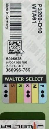 ORIGINAL 10PCS CARBIDE INSERT P3200-D10 WTA61