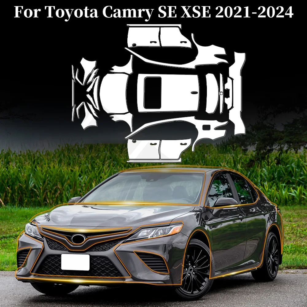 Anti-Scratch TPU Paint Protection Film For Toyota Camry SE XSE 2021 ...
