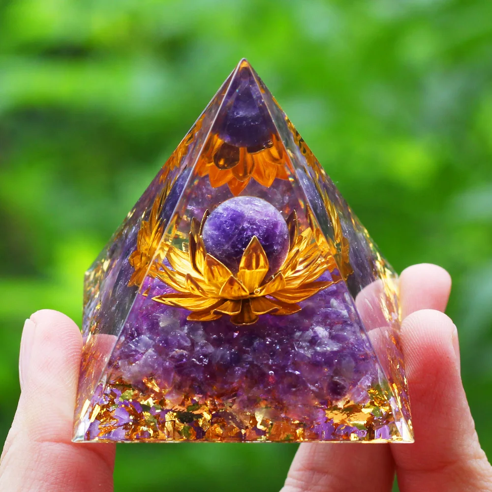 Natural-Orgonite-Pyramid-Healing-Crystals-Energy-Generator-Reiki-Chakra ...
