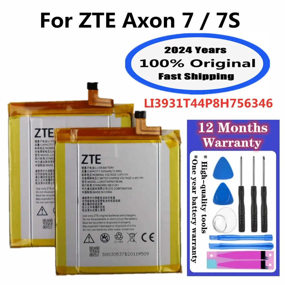 2024-Years-New-100-Original-Battery-LI3931T44P8H756346-For-ZTE-Axon-7 ...