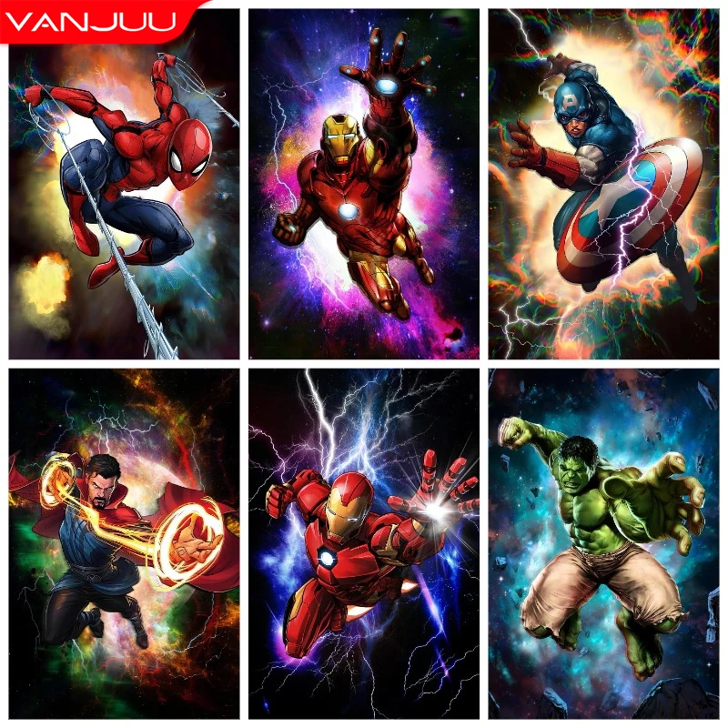Marvel-Series-Superhero-Diamond-Painting-Spider-Man-Diamond-Embroidery ...