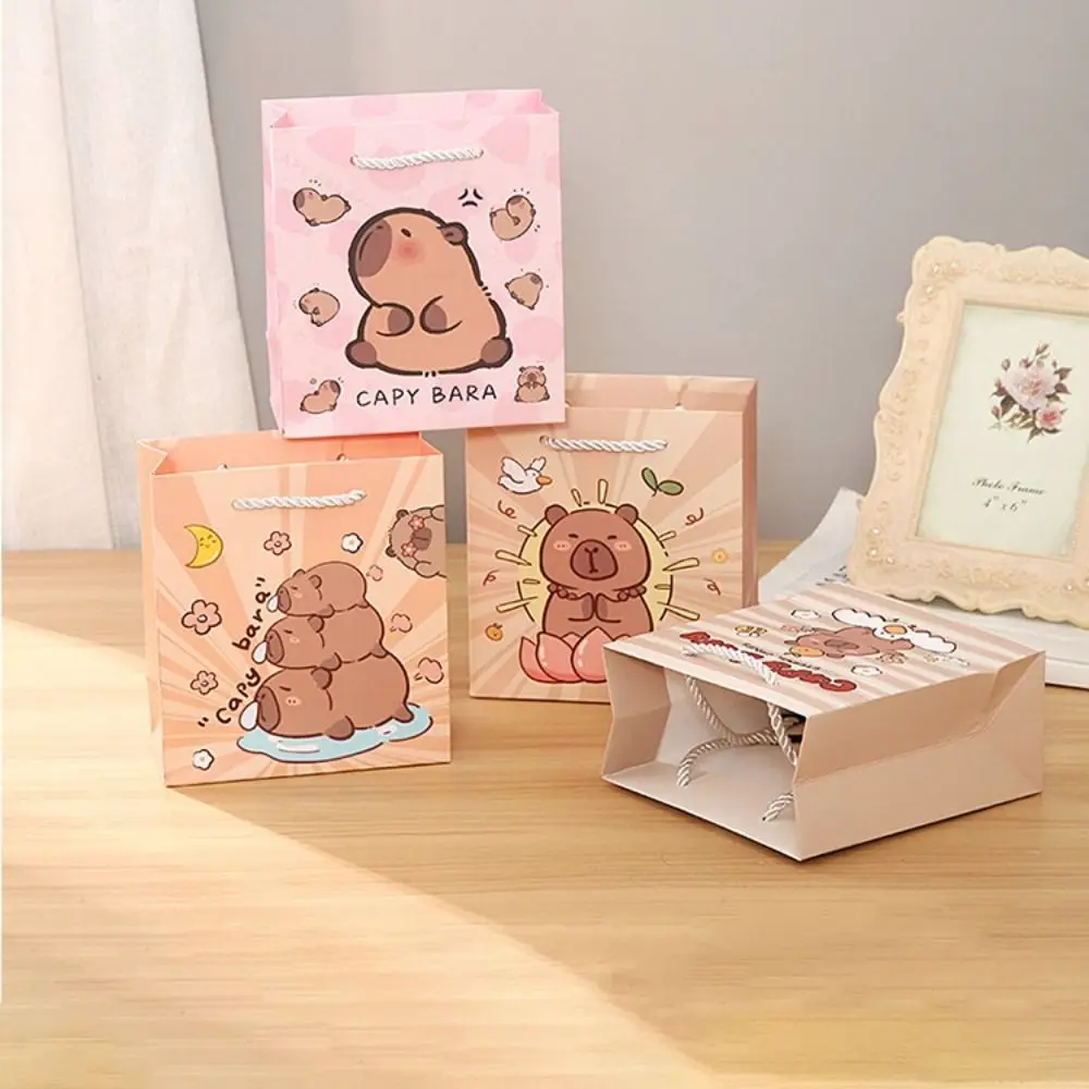White-Cardboard-Capybara-Gift-Bags-Fashion-Large-Capacity-with-Handles ...