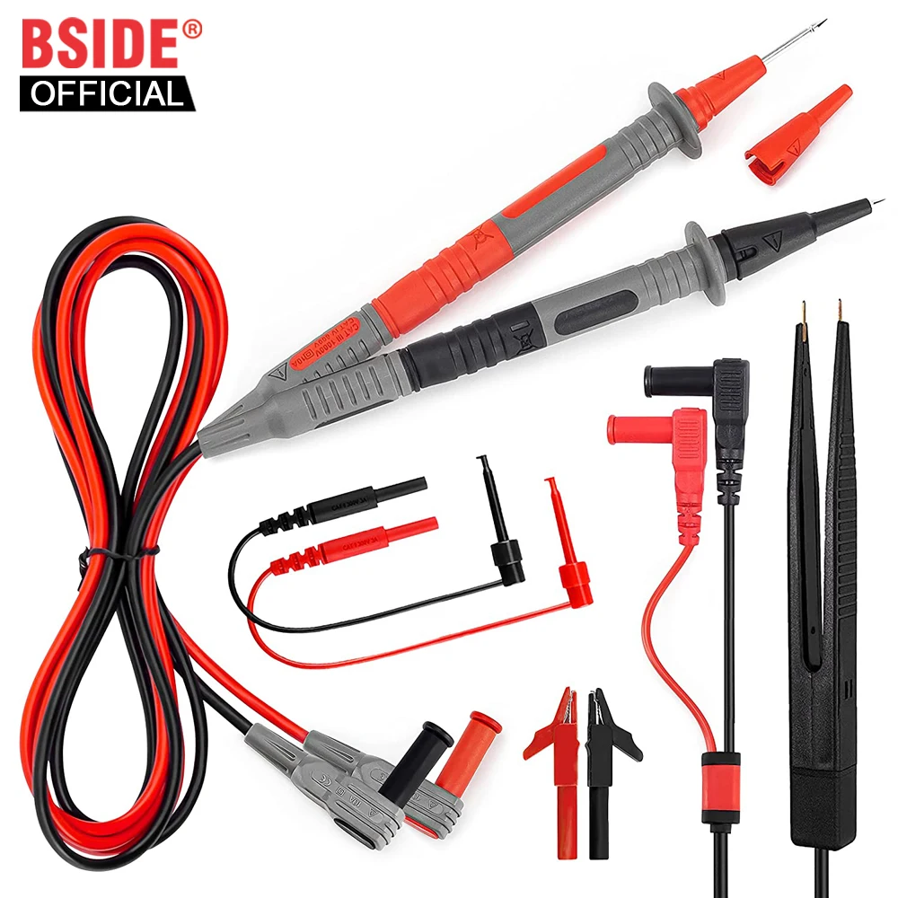 BSIDE Multimeter Probe Universal Silicone Flexible Wire Super Sharp Pen ...