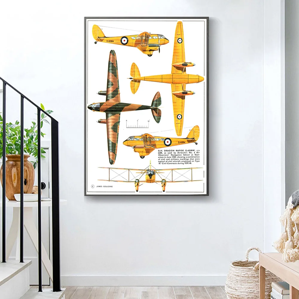 Vintage Airplane Paintings