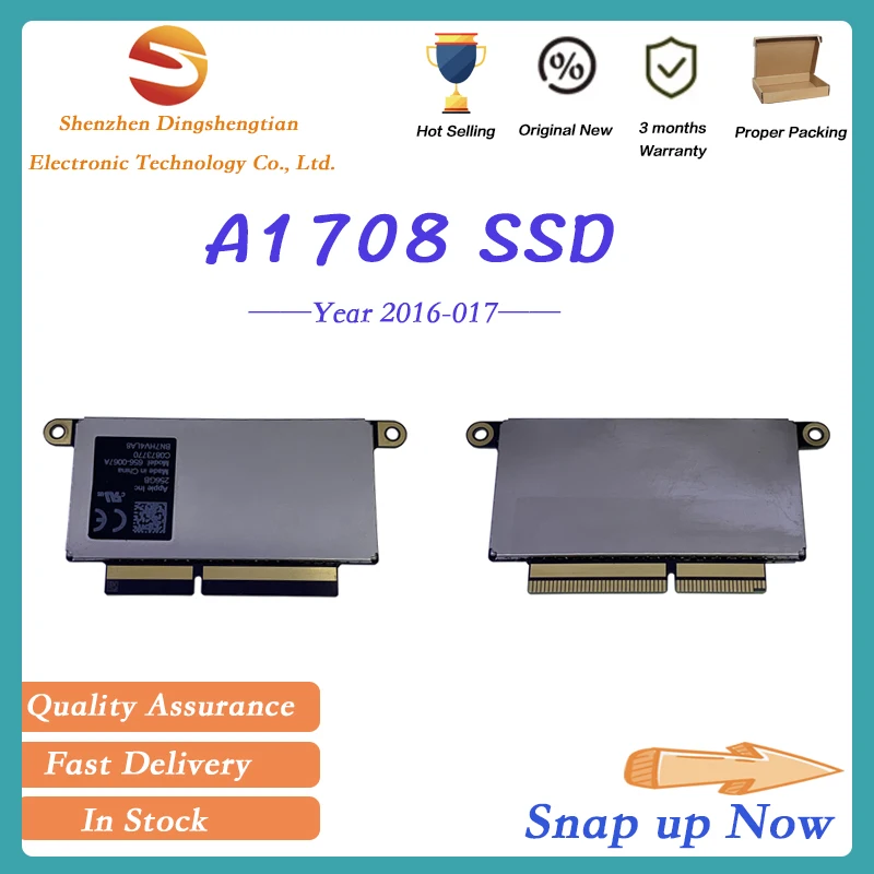 Original A1708 128G 256G 500G 1Tb Hard Disk Solid State Drives SSD for MacBook Pro 13" Retina ...