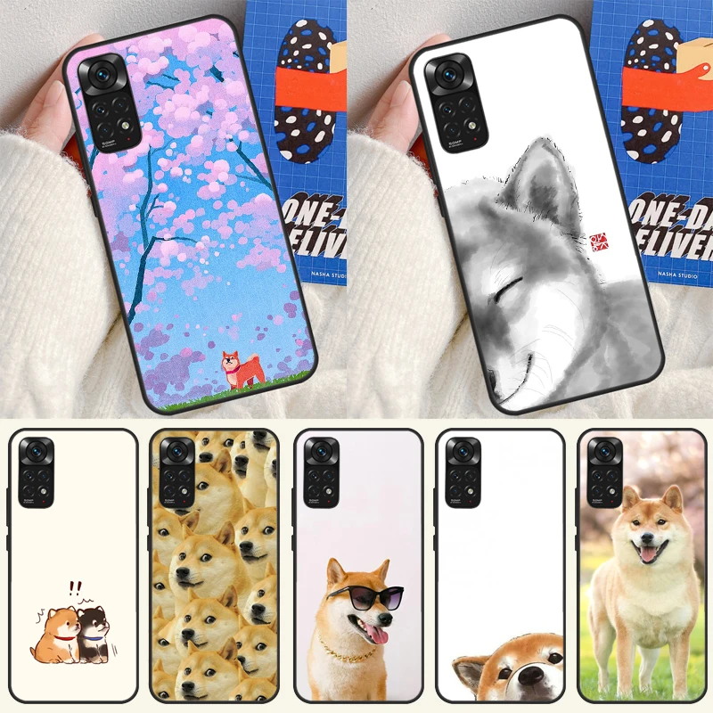 Animal Shiba Inu Dog Case For Xiaomi Redmi Note 14 13 Pro 12 11 9 10 9S ...