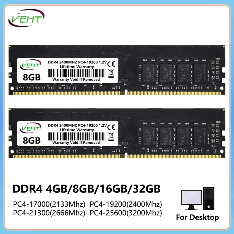 DDR4-4GB-8GB-16GB-32GB-Desktop-Memory-RAM-PC4-2133-2400-2666-3200Mhz ...
