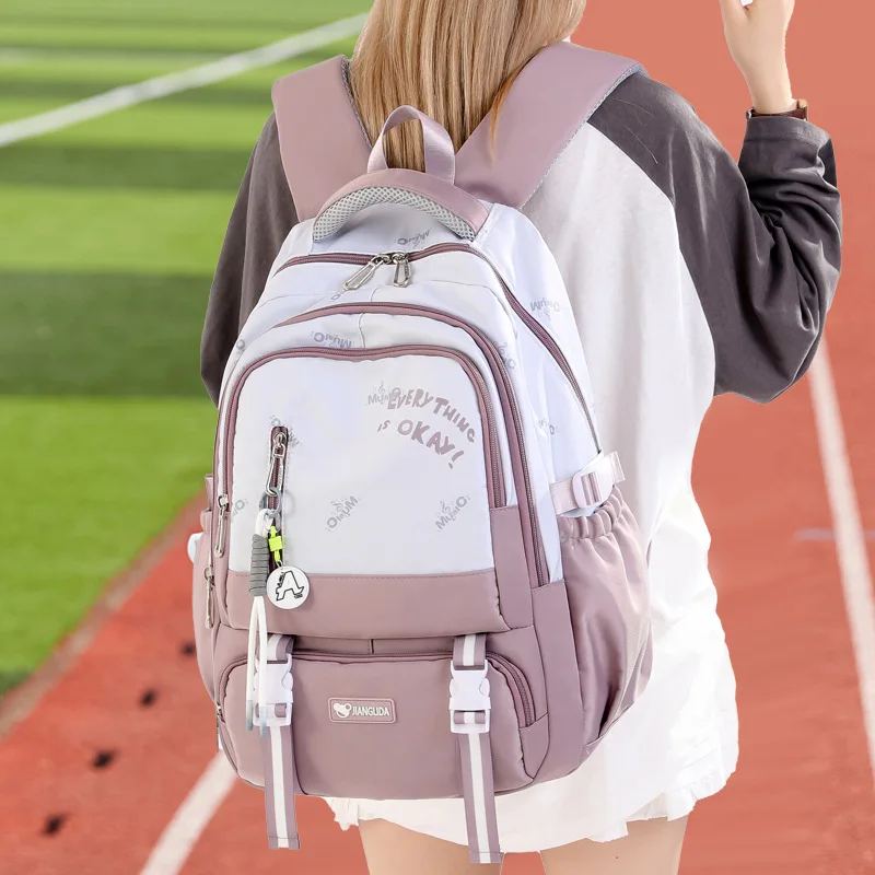 Middle-and-high-school-students-School-Bags-For-Boys-Girls-Large ...