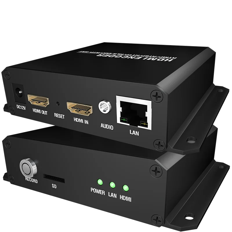 وسائط بث الفيديو عالية الدقة HDMI إلى IP H264 H265 SRT HLS RTMP UDP IPTV مشفر مع تسجيل لـ ...