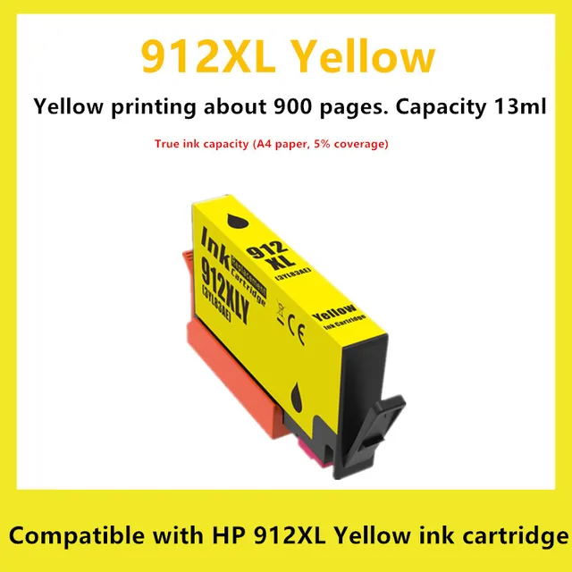 Compatible For HP 912 912XL Ink Cartridge HP912 OfficeJet 8010 8012 8013 8014 8015 8017 8018 ...