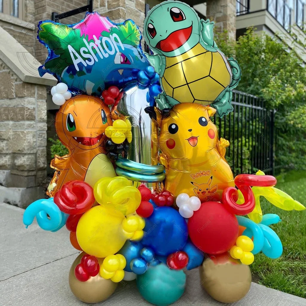 Globos-de-Pok-mon-Pikachu-para-ni-os-Kit-de-guirnalda-de-arco-n-mero ...