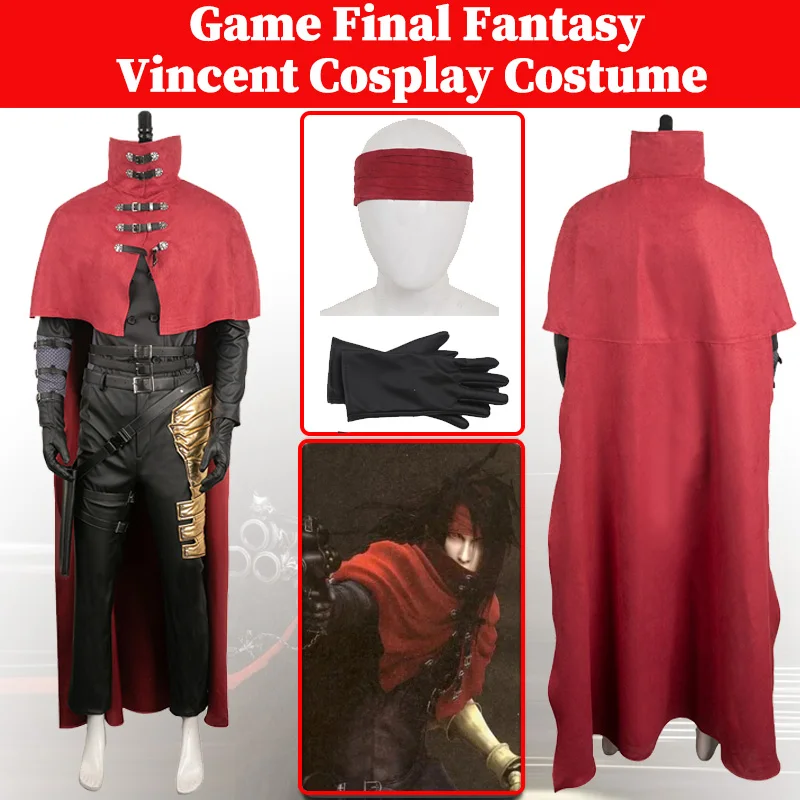 Disfraz-de-Anime-de-Vincent-Valentine-para-hombre-traje-de-fantas-a-de ...