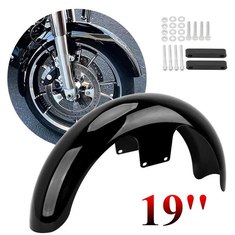 Motorcycle 19" Mudguard Wheels Wrap Front Fender For Harley Touring ...