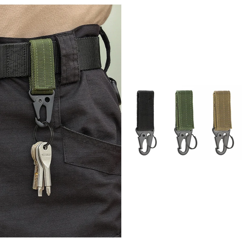 1PC-Carabiner-High-Strength-Nylon-Key-Hook-MOLLE-Webbing-Buckle-Hanging ...
