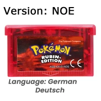 GBA Game Cartridge 32 Bit Video Game Console Card Emerald FireRed ...