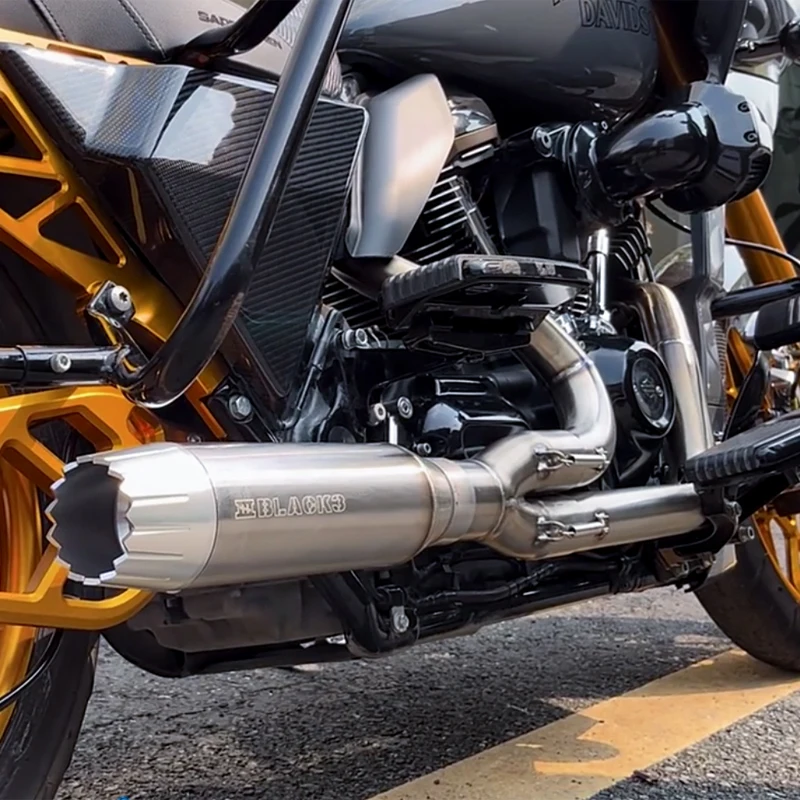 2017-later-HD-Touring-Motorcycle-Exhaust-System-2-into-1-Racing ...