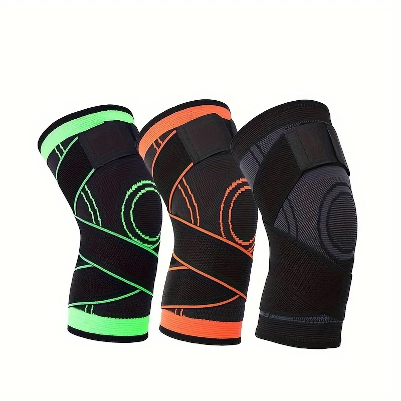 1pc-Sports-Knee-Pad-Men-Pressurized-Elastic-Knee-Pad-Support-Fitness ...