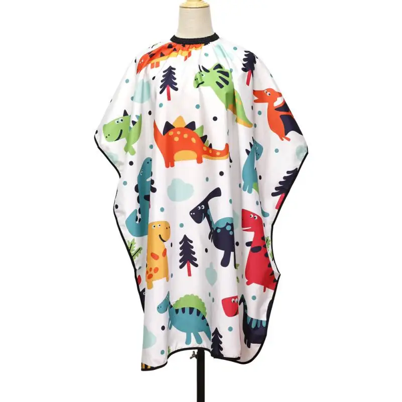 Cartoon-Pattern-Haircut-Styling-Gown-Salon-Kids-Hairdressing-Cape ...