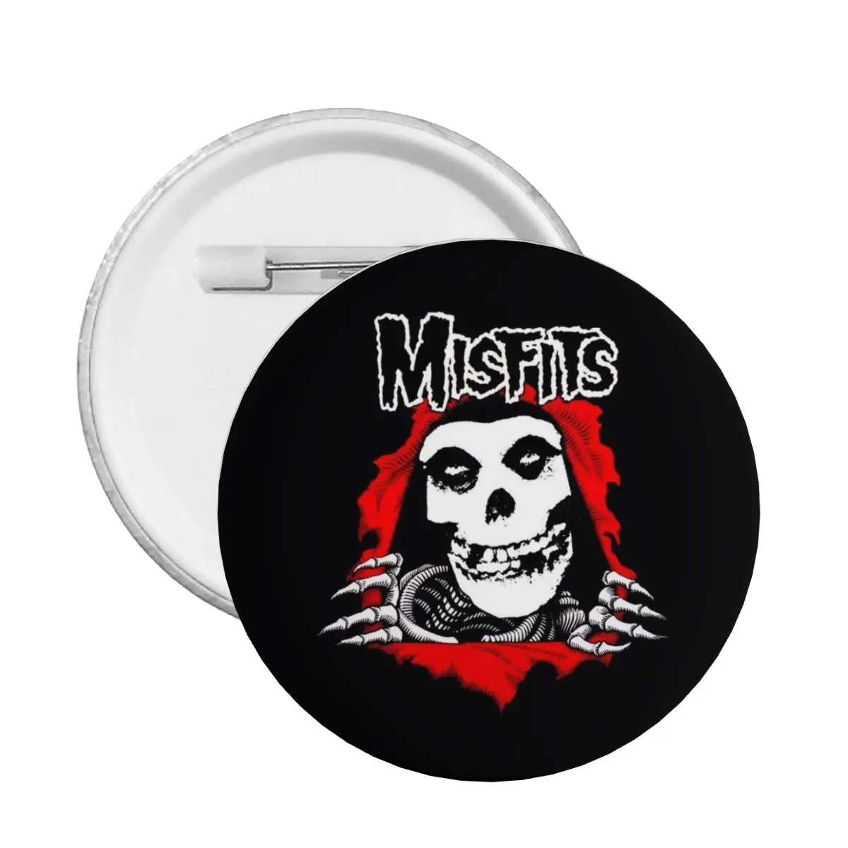 Custom Misfits Horror Punk Rock Band Button Pin for Bags Badges ...