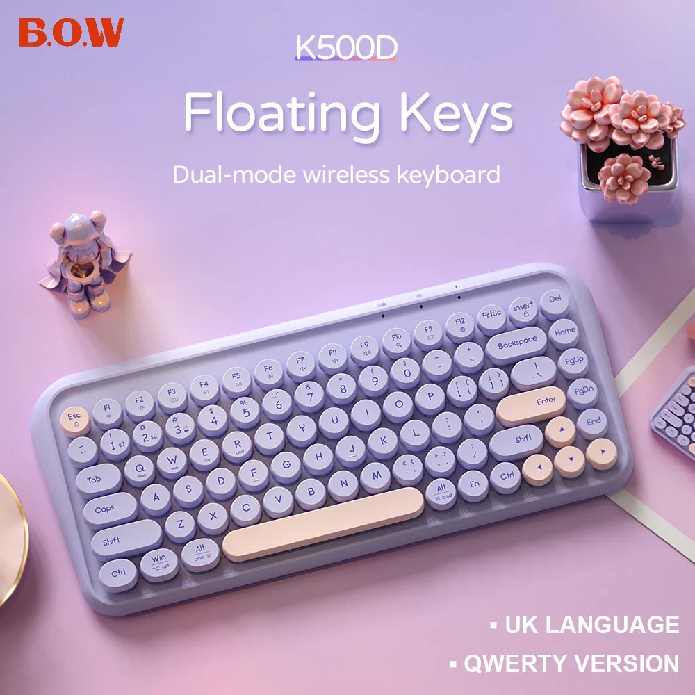 B-O-W-K500D-Bluetooth-Wireless-Tone-Keyboard-Floating-Round-Keycaps ...