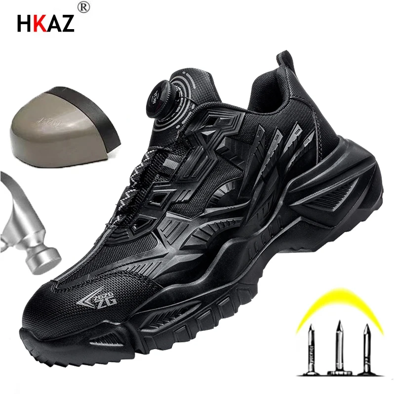 Rotating-Button-Men-Boots-Breathable-Lightweight-Men-Sneakers ...
