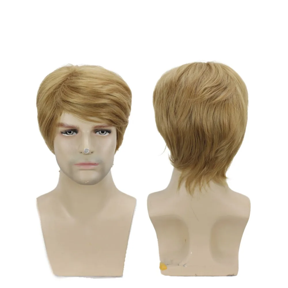 Kristoff Cosplay Wig Handsome Male Short Hair Styled Costume Hair ...