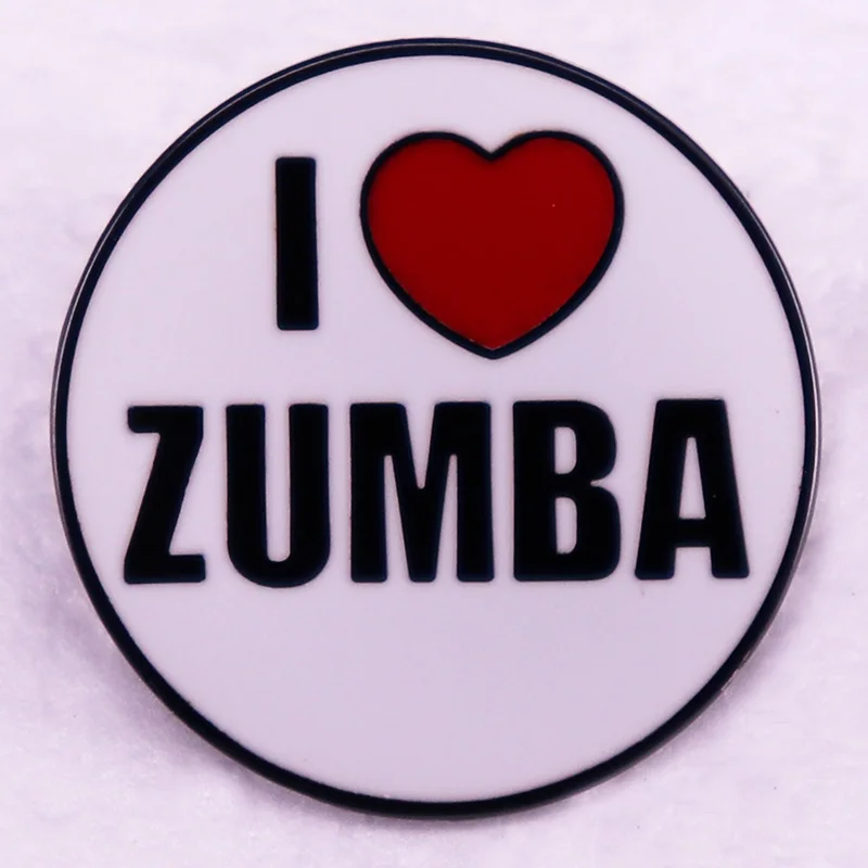 i-Love-Zumba-Enamel-Pin-fun-high-energy-workout-experience-badge-dance ...