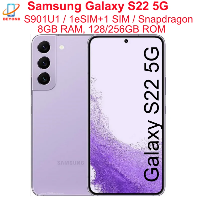 Samsung galaxy s22 5g s901u1 6.1 "ram 8gb rom 128/256gb snapdragon nfc ...