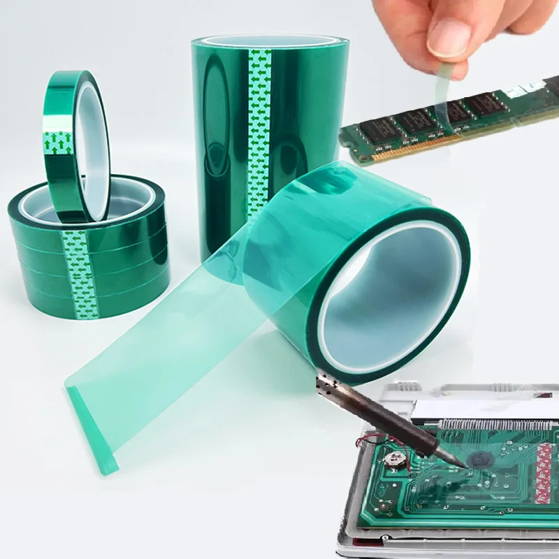 PET-Film-Tape-High-Temperature-0-5cm-3cm-Green-Heat-Resistant-PCB ...