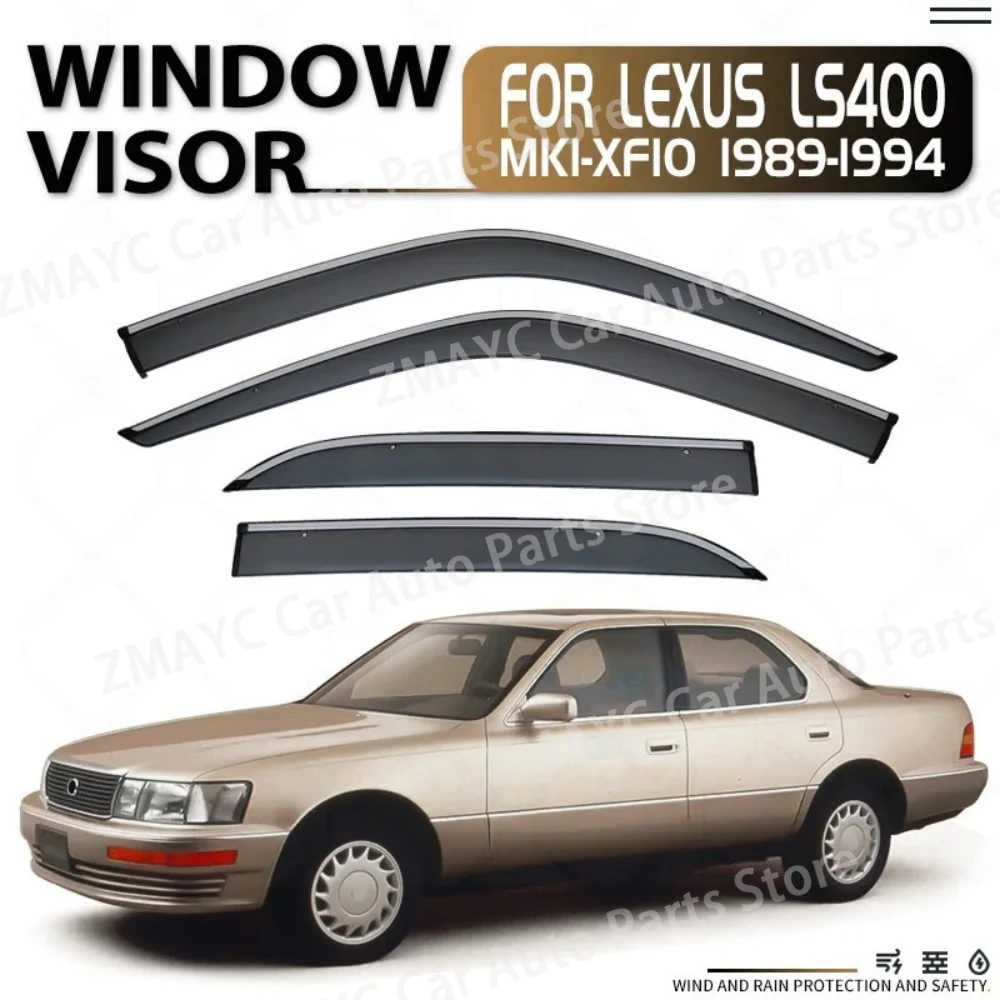 4Pcs Car Window Visors For Lexus LS LS430 LS460 LS400 Window Awnings ...