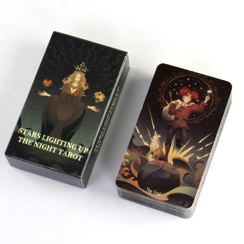 Stars-Lighting-Up-Night-Tarot-Oracle-Card-Leisure-Fortune-Divination ...