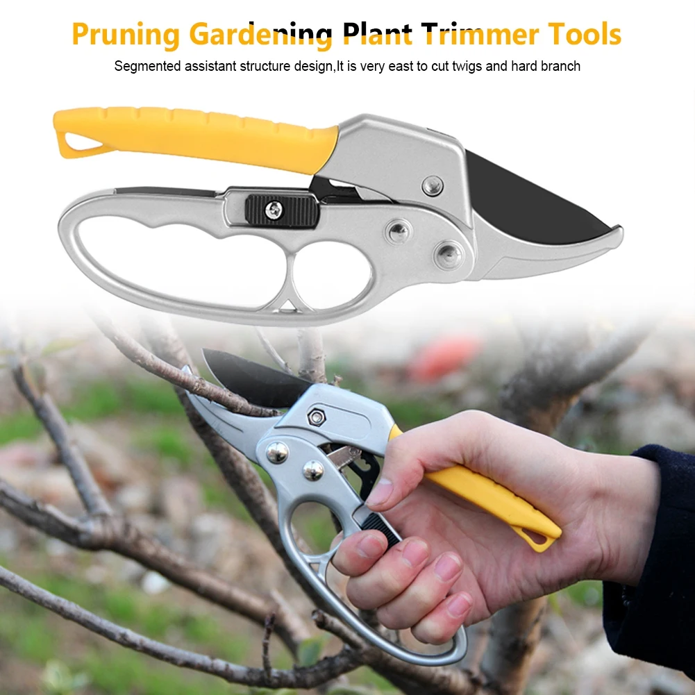 Garden-Pruning-Shear-High-Carbon-Steel-Pruning-Shears-Cutter-Gardening ...