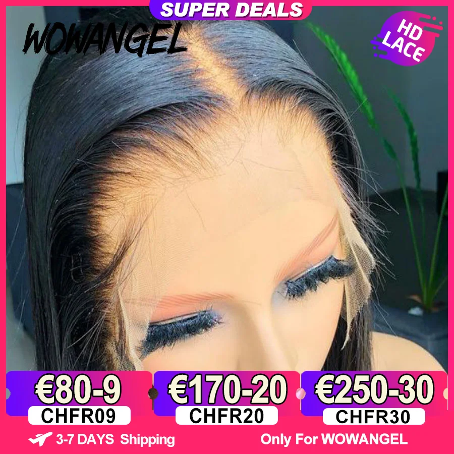 Wow-Angel-SKINLIKE-Real-HD-Lace-Front-Wigs-Short-Bob-Wig-Blunt-Cut-Wig ...