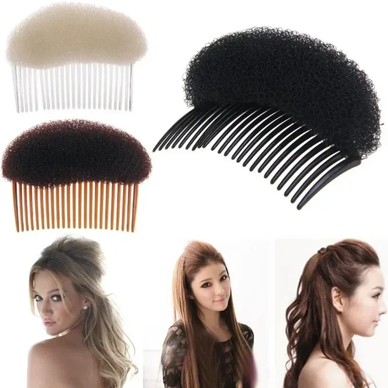 New-Women-Bun-Maker-Braid-Hair-Padding-DIY-Hair-Bump-Up-Sponge-Princess ...