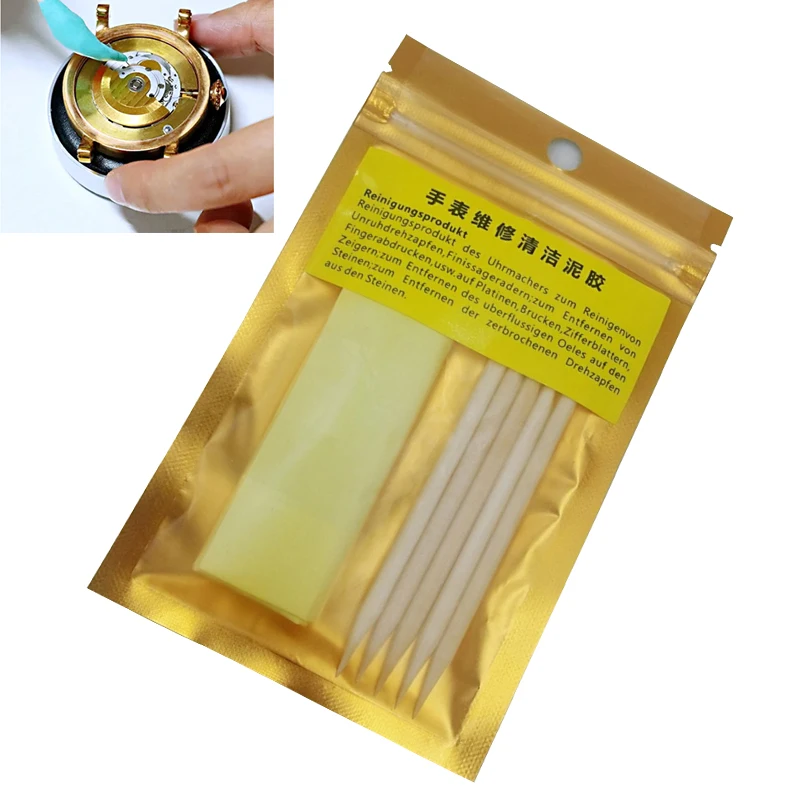 Watch-Parts-Movement-Cleaning-Clay-Watch-Cleaning-Clay-Green-Rubber ...