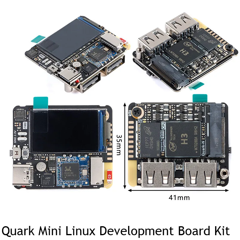 Quark Quantum Mini Linux Development Board Kit SoM Core Board Expansion ...