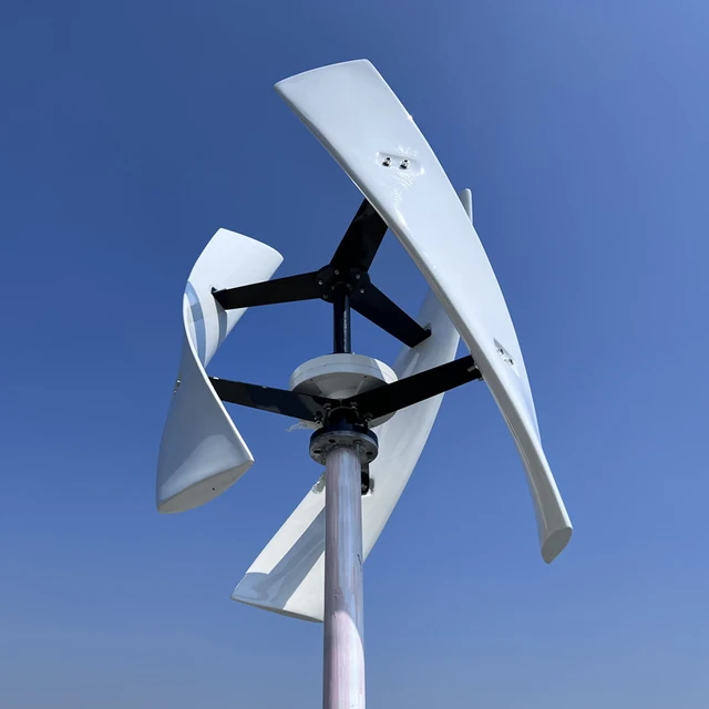 Vertical Wind Turbine Generator 15KW 3Blades12V 24V 48V With MPPT ...