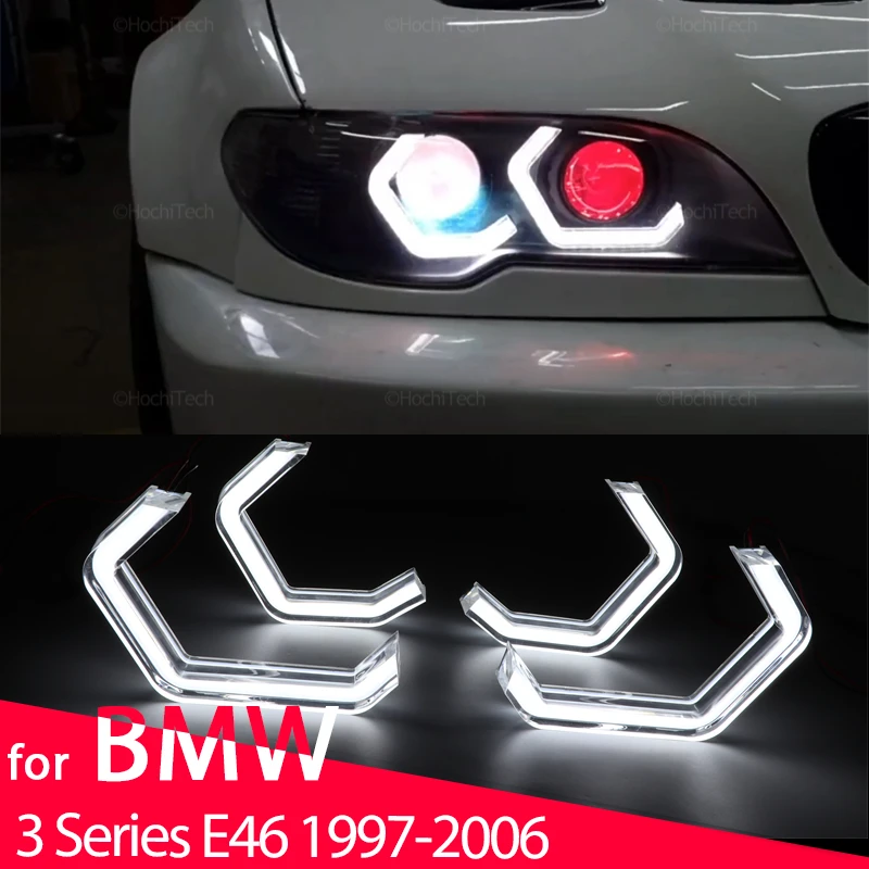 M4 Concept Style Dtm Led White Angel Eye Kit For Bmw 3 Series E46 316i ...