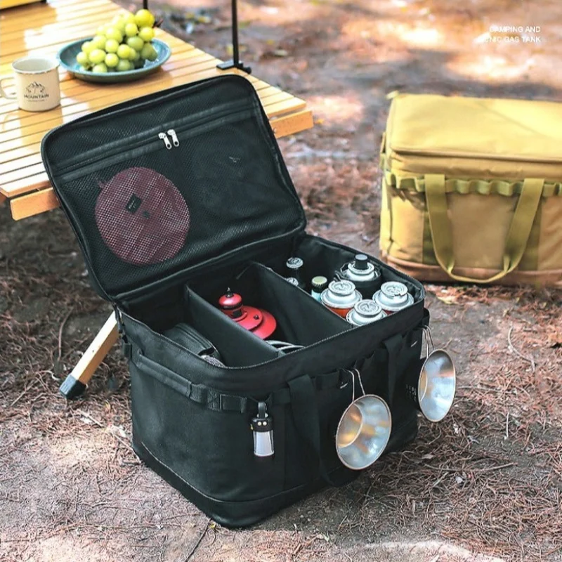 Large-Camping-Storage-Bag-Picnic-Basket-Gas-Stove-Gas-Canister-Pot ...