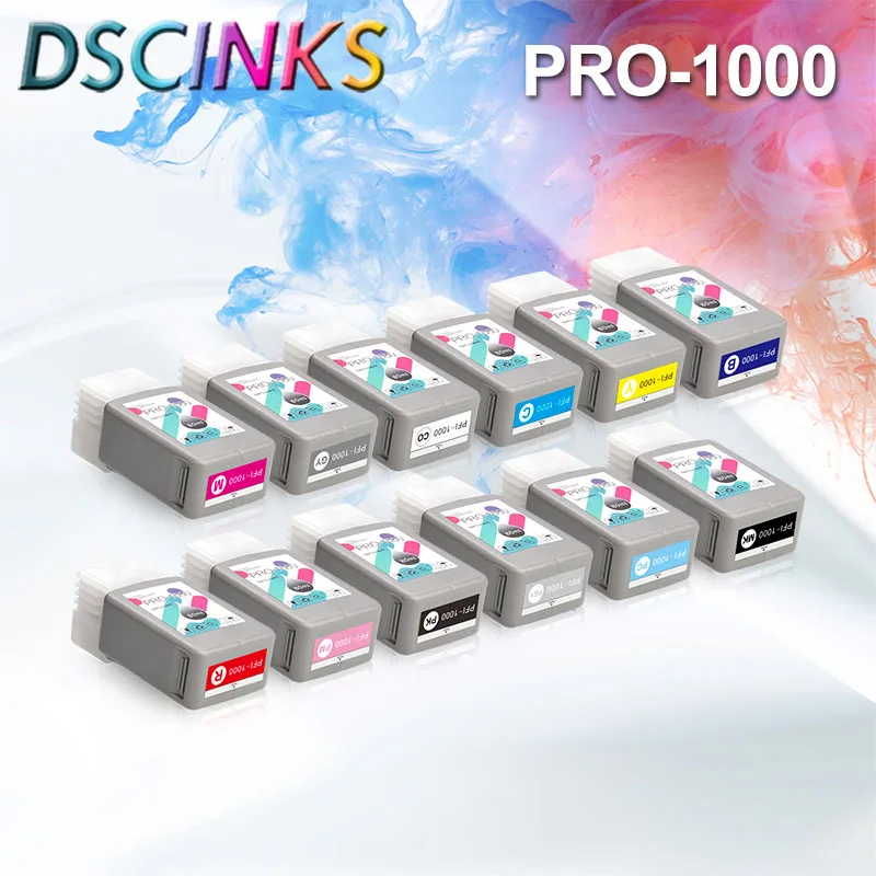 12-color-cartridges-for-Canon-Pro-1000-printer-compatible-ink-cartridge ...