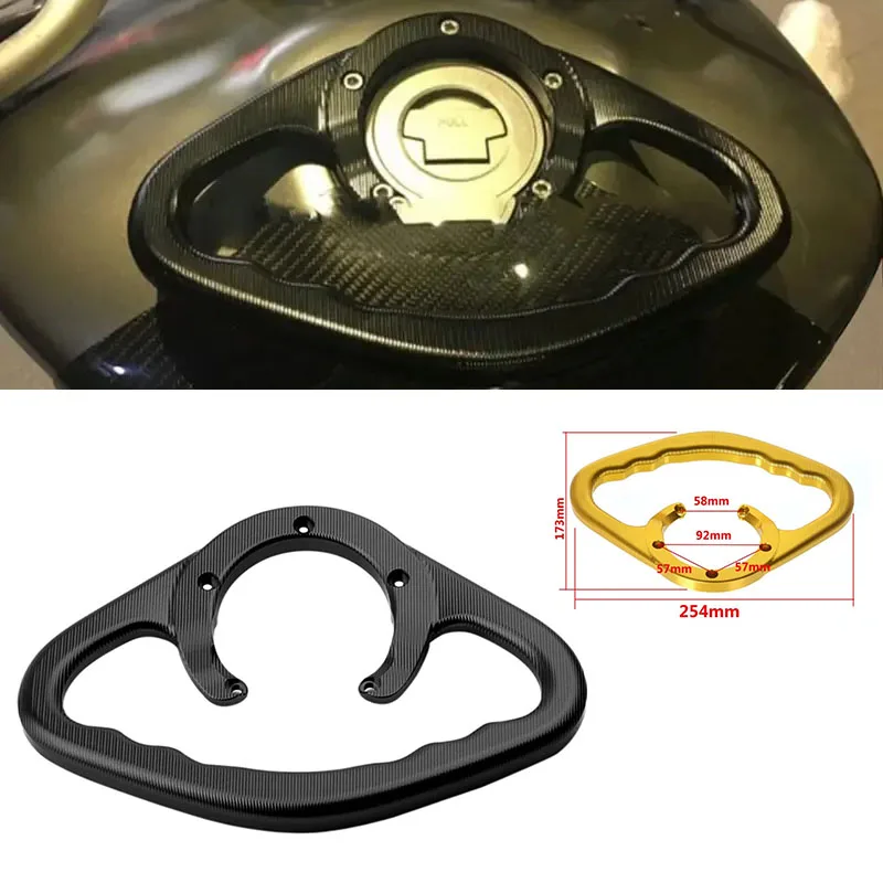 CNC Motorcycle Passenger Front Hand Grip Tank Grab Bar Handles Armrest ...