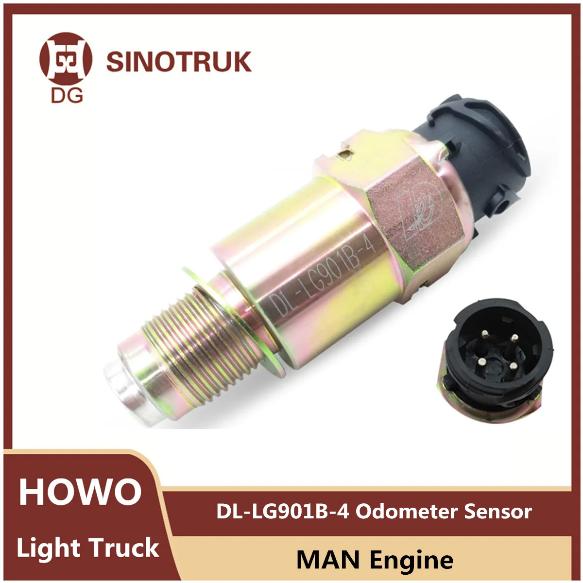 DL LG901B 4 Odometer Sensor For SIONTRUK HOWO Light Truck T5G MAN ...