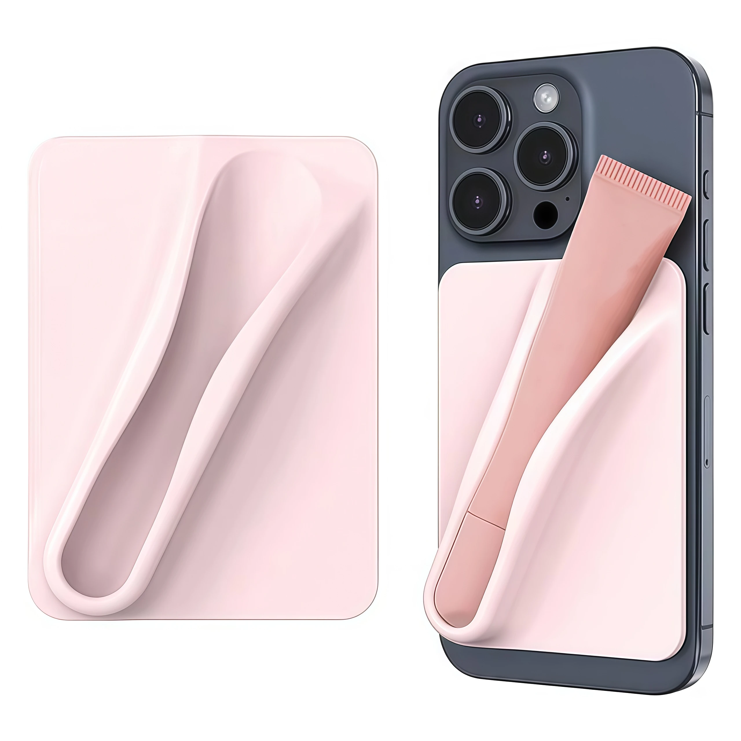 Lip Gloss Lipstick Lip Holder Strong Adhesive Stand for IPhone 15 14 16 ...