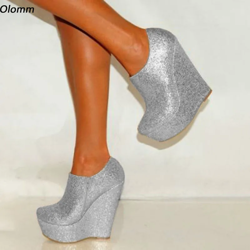 Olomm-New-Arrival-Handmade-Women-Summer-Pumps-Sexy-Wedges-Heels-Round ...