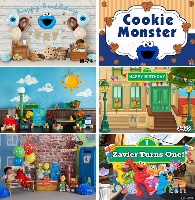 Sesame Street Stoop Backdrop