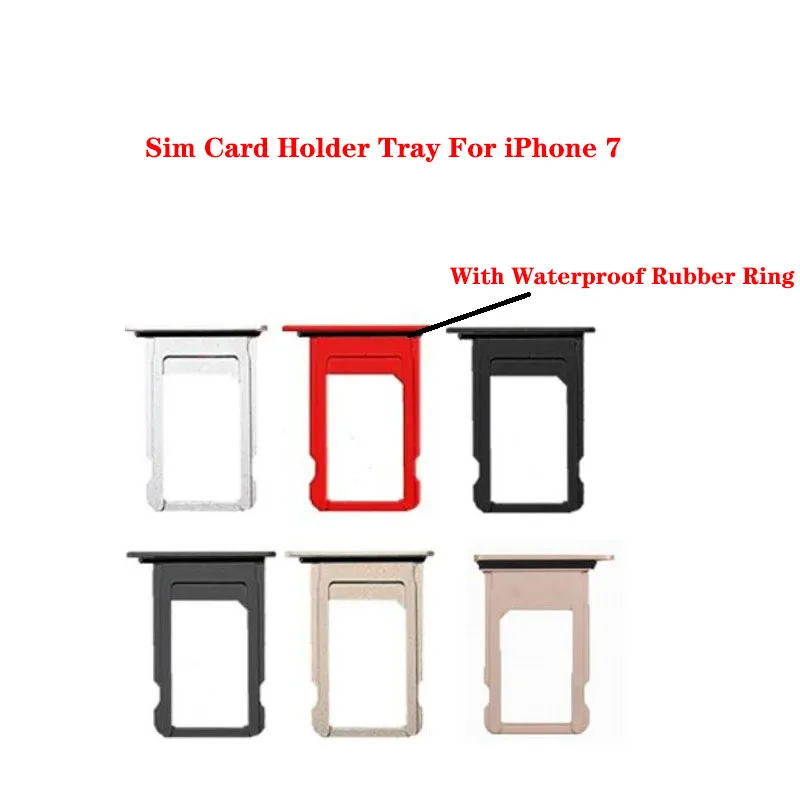 50PCS-For-iPhone-7-Plus-Micro-Sim-Card-Tray-Slot-Holder-Replacement ...